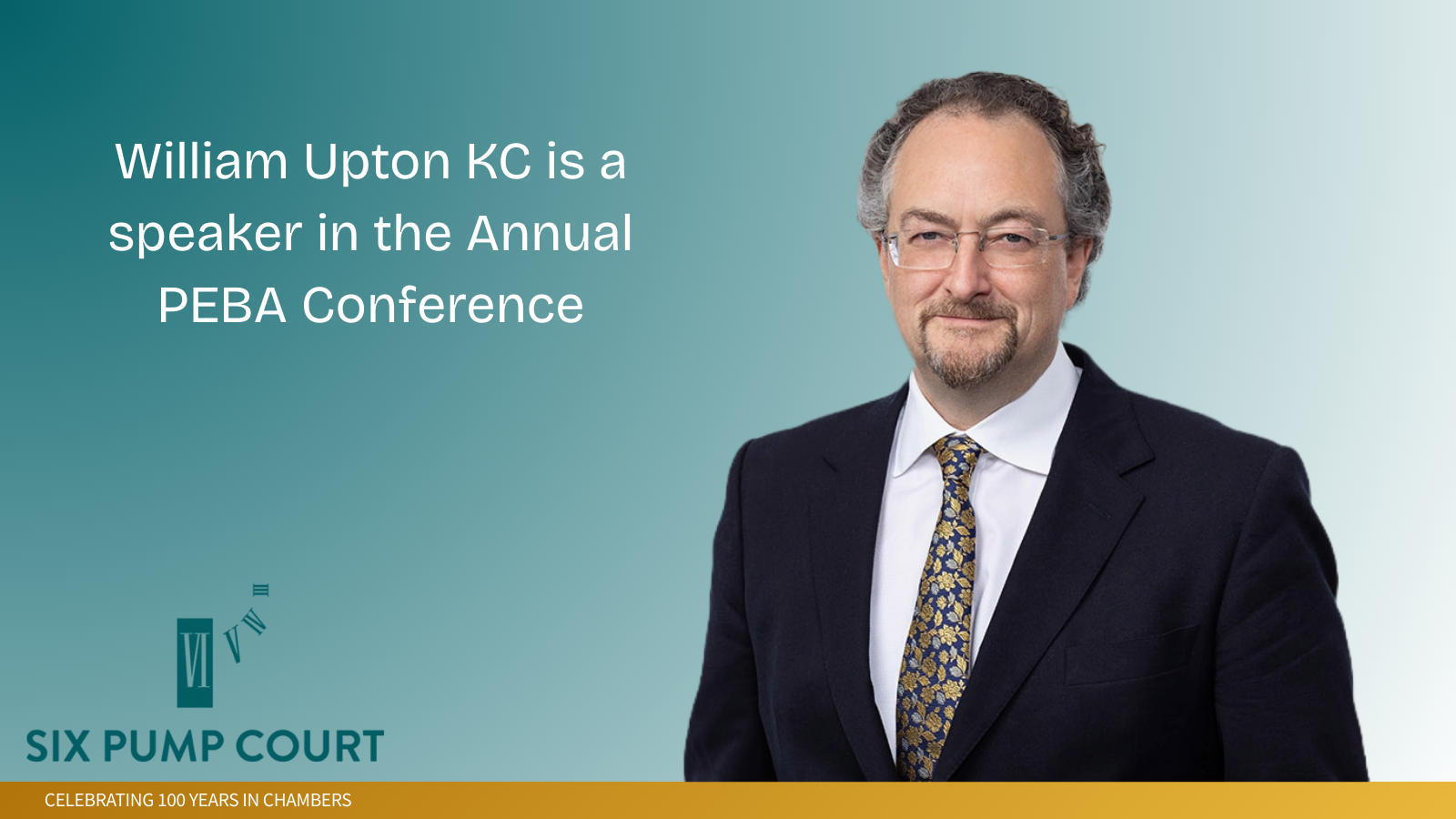 William Upton KC is a speaker in the Annual PEBA Conference | Six Pump ...